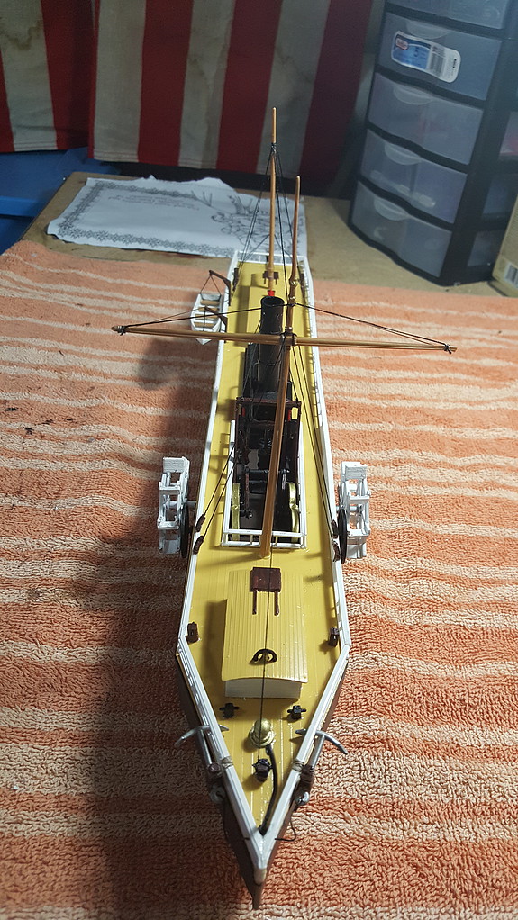 Fulton's Clermont Steam Boat (Re-Issue) -- Plastic Model Ship Kit -- 1/ ...