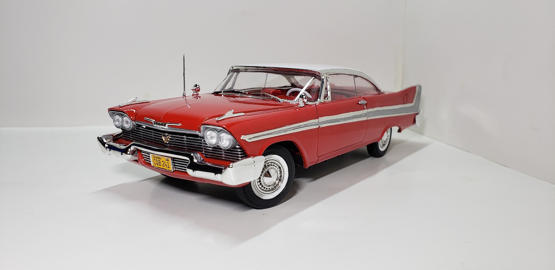Gallery Pictures AMT 1958 Plymouth Christine Car (Red) Plastic Model ...