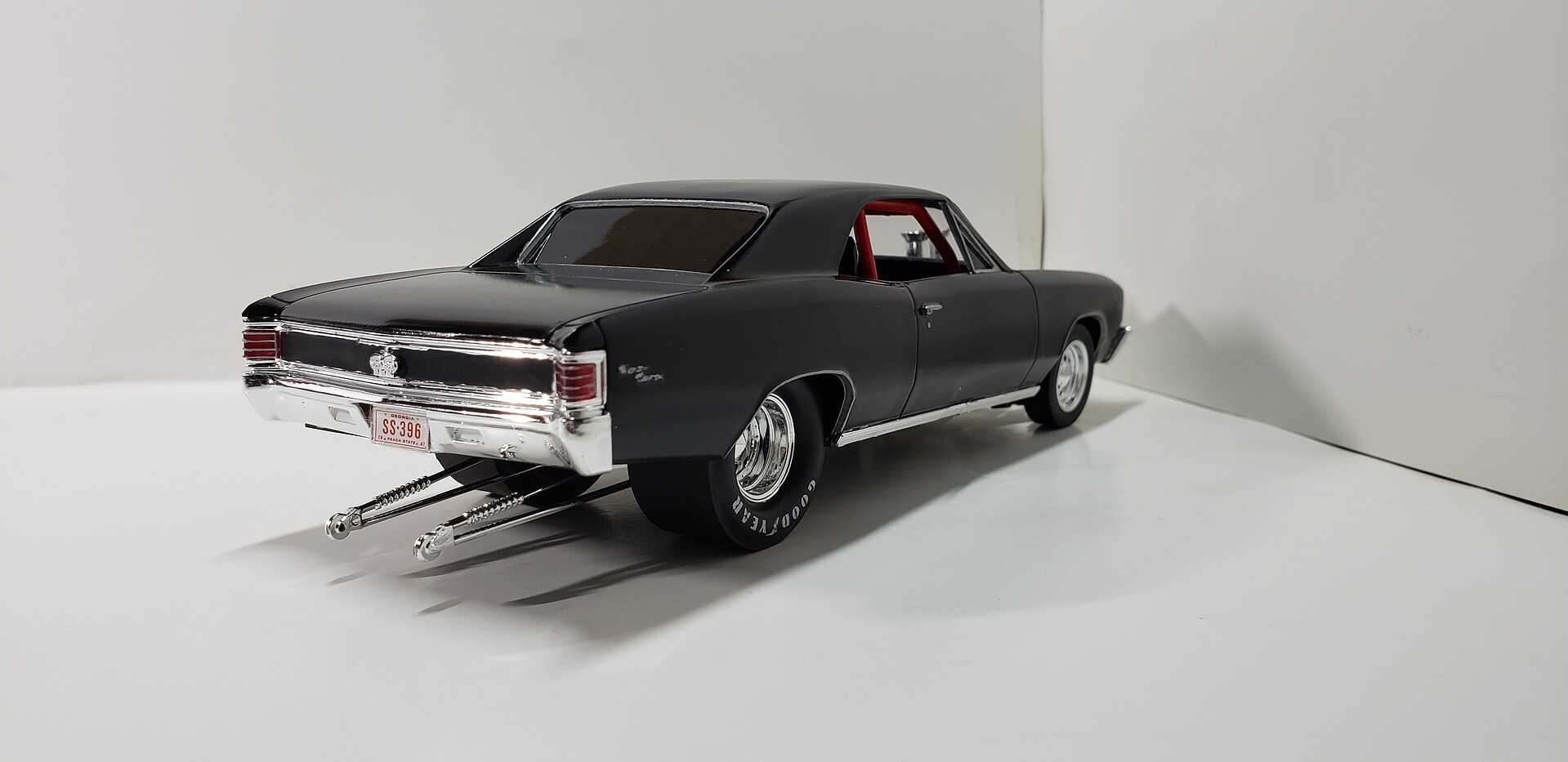 1967 Chevy Chevelle Pro Street Car -- 1/25 Scale -- Plastic Model Car ...