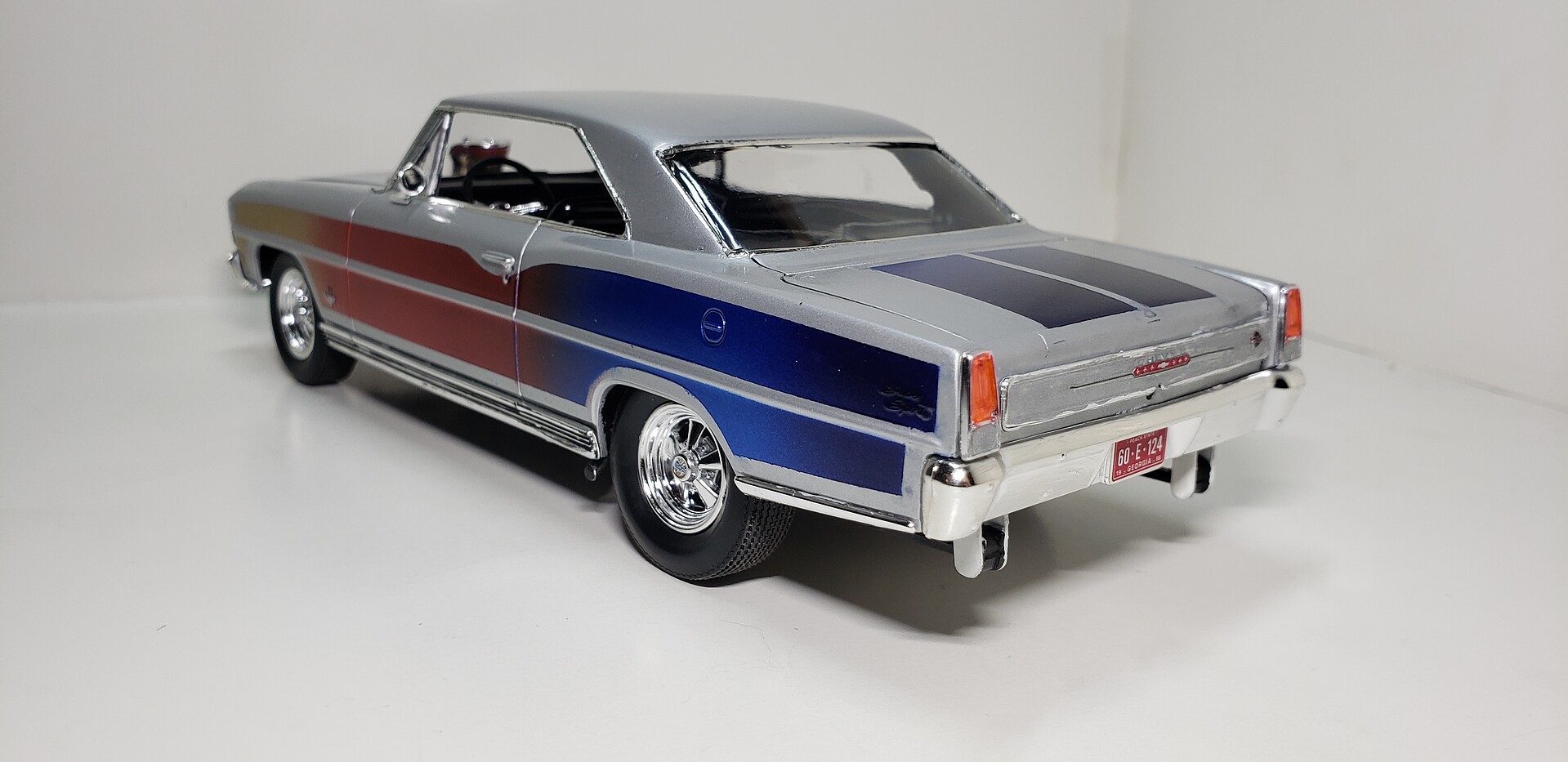 1966 Chevy Nova SS 2T -- 1/25 Scale Hobby Model Car Vehicle -- #1198 ...