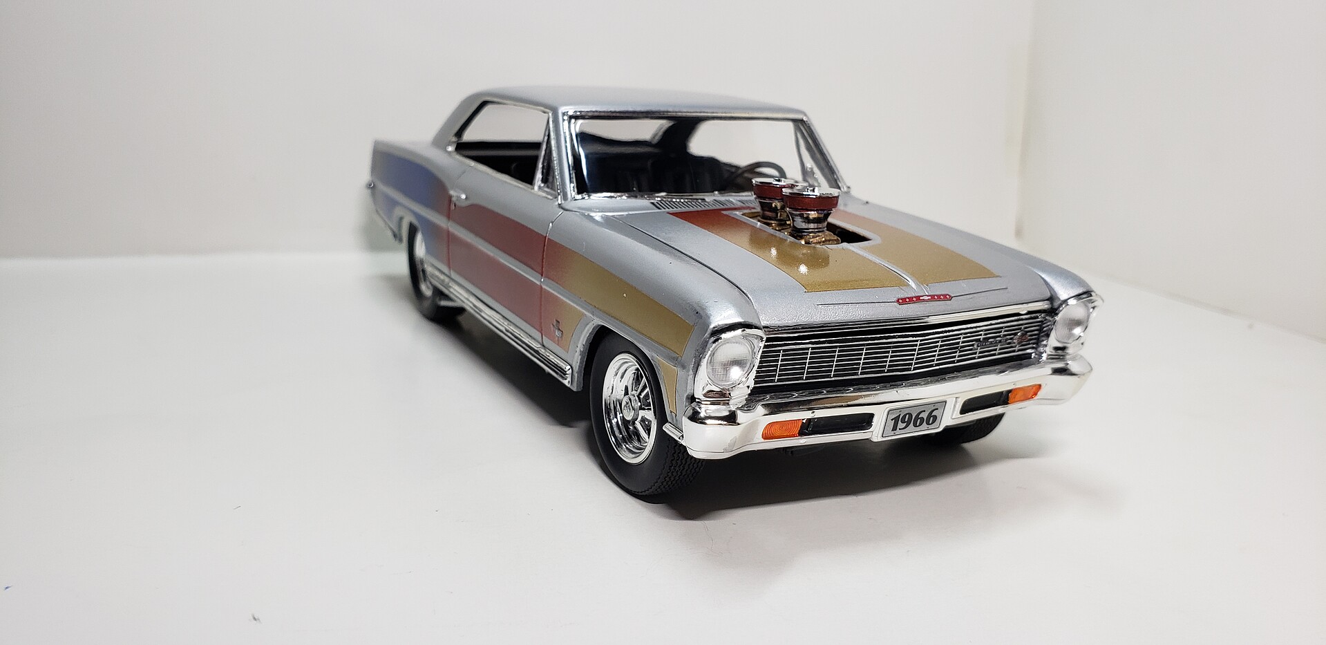 1966 Chevy Nova SS 2T -- 1/25 Scale Hobby Model Car Vehicle -- #1198 ...