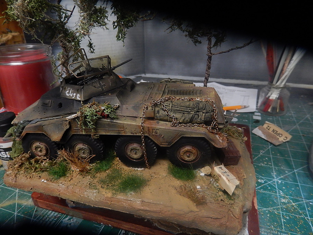 German Heavy Armored Car Sd.Kfz.234/1 -- Plastic Model Military Vehicle ...