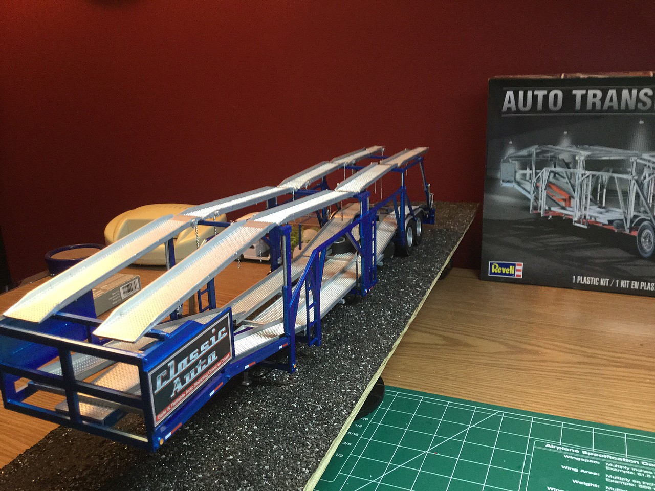 Auto Transport Trailer -- Plastic Model Trailer Kit -- 1/25 Scale ...