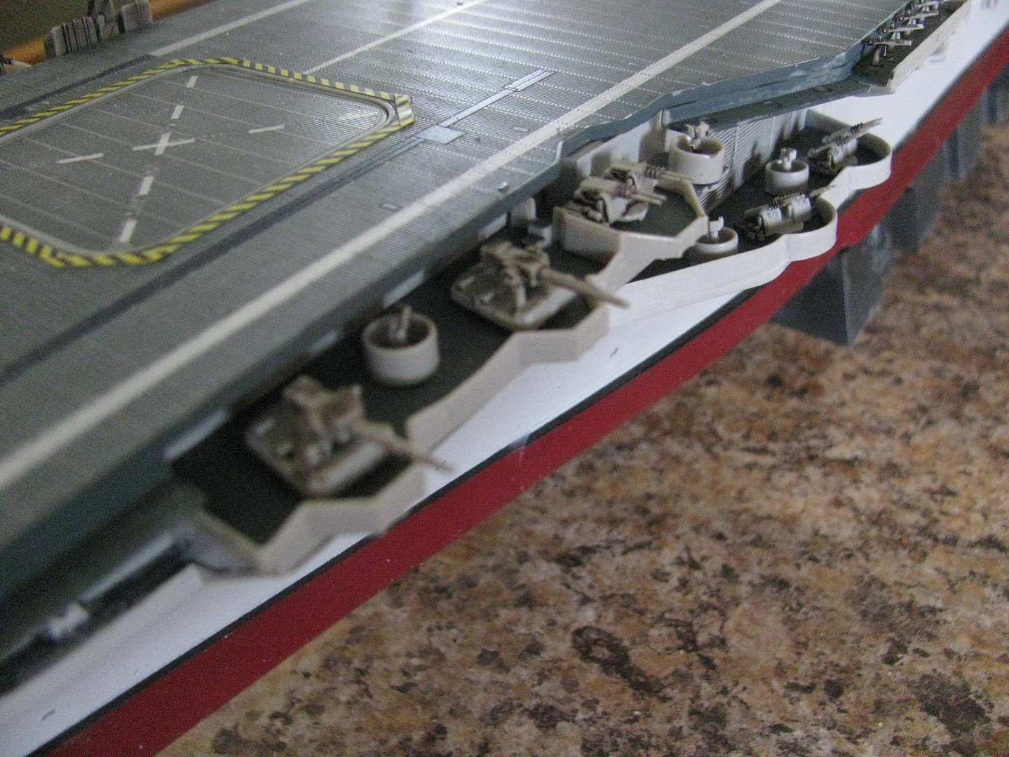 USS Franklin CV13 Aircraft Carrier 1944 -- Plastic Model Military Ship ...