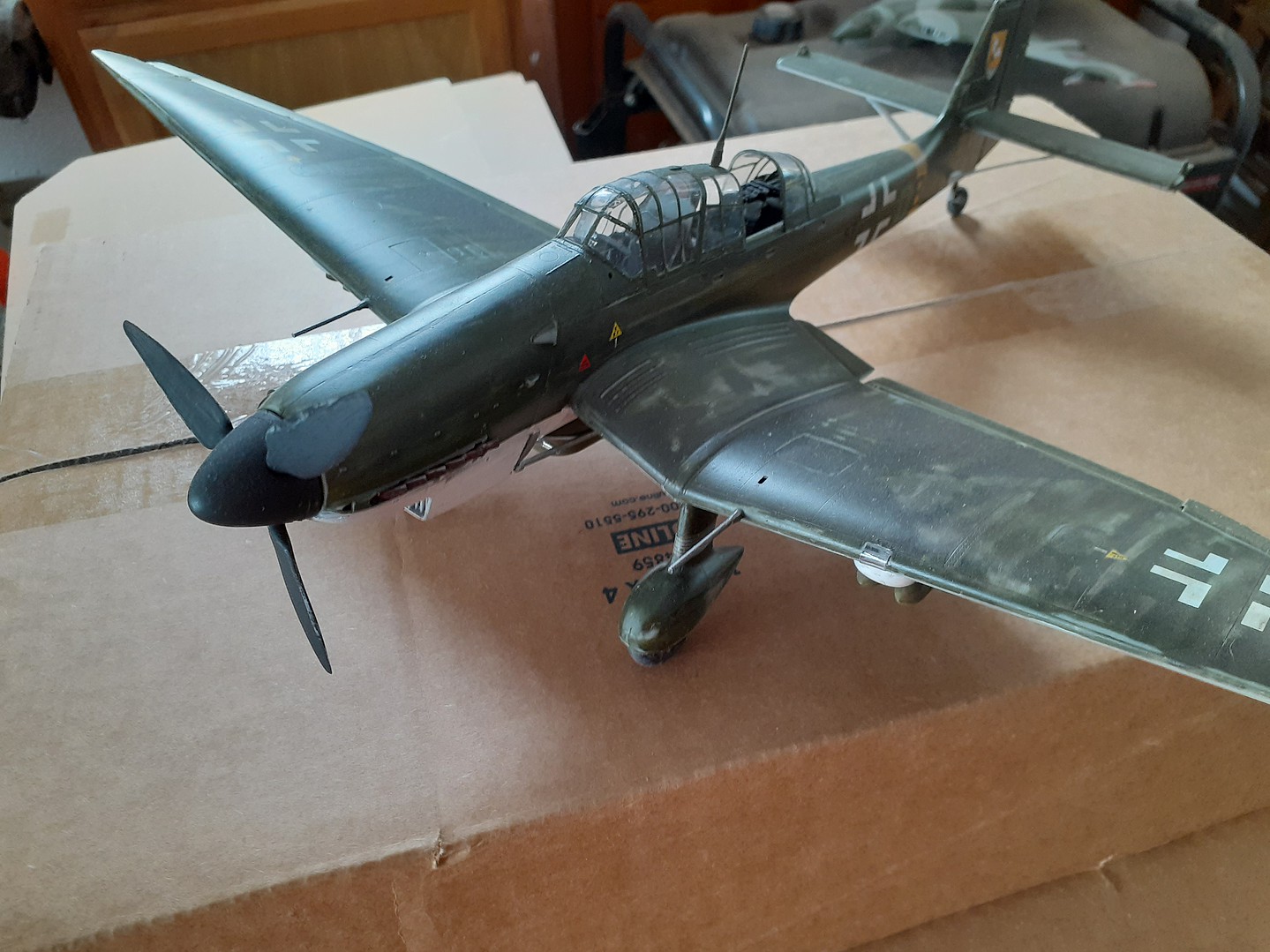 Junkers Ju-87G-2 Stuka German Dive Bomber -- Plastic Model Airplane Kit ...