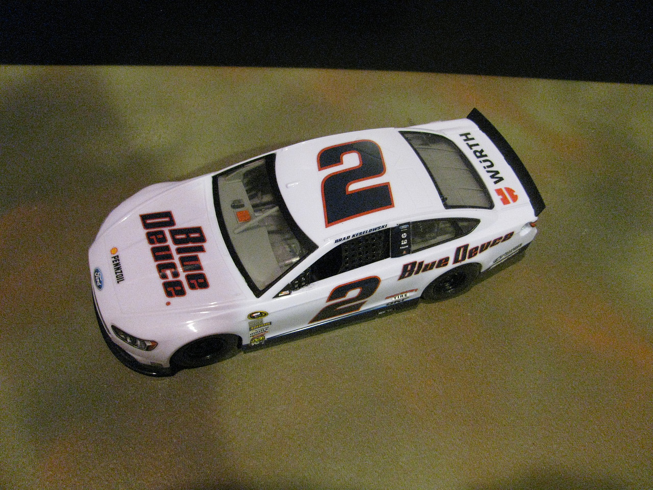 Brad Keselowski #2 Blue Deuce Ford Fusion -- Plastic Model Car Kit -- 1 ...