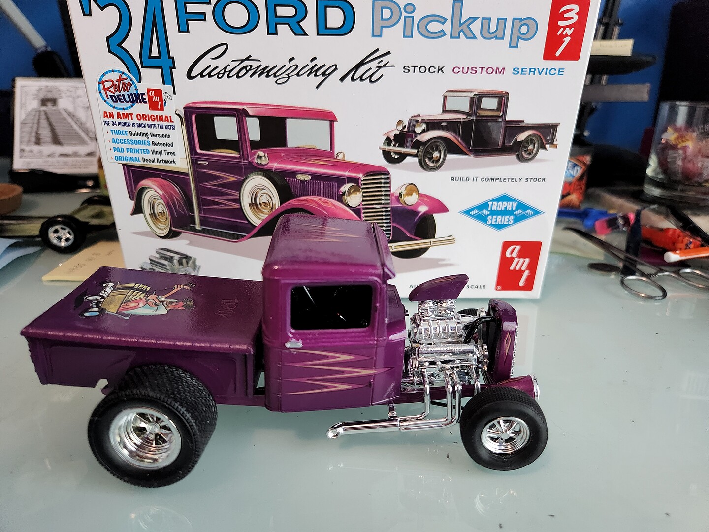 1934 Ford Pickup -- Plastic Model Truck Kit -- 1/25 Scale -- #1120 ...