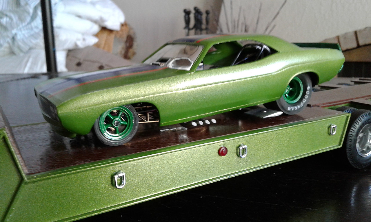 Lowboy Trailer -- 1/25 Scale -- Plastic Model Semi Truck Kit -- #880 ...