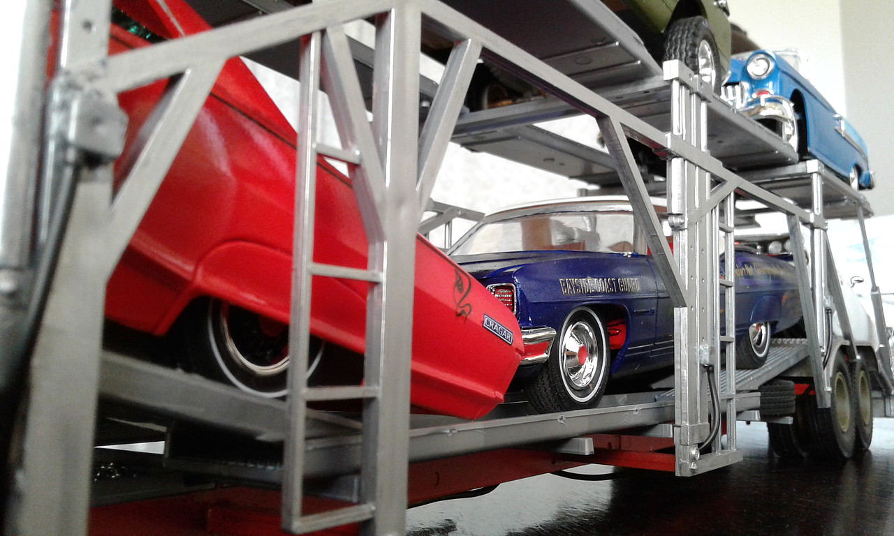 Auto Transport Trailer -- Plastic Model Trailer Kit -- 1/25 Scale ...