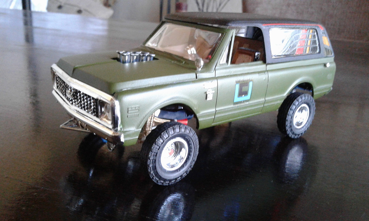1/25 1972 Crew Chief Chevy Blazer -- Plastic Model Truck Kit -- 1/25 ...