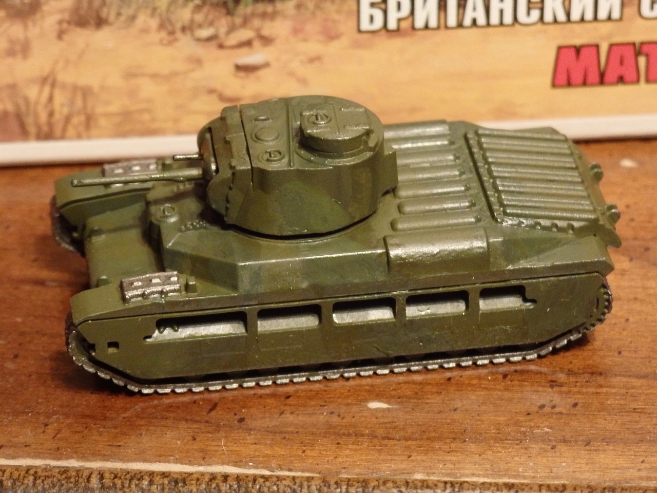 Matilda II British WWII Medium Tank -- Plastic Model Tank Kit -- 1/100 ...