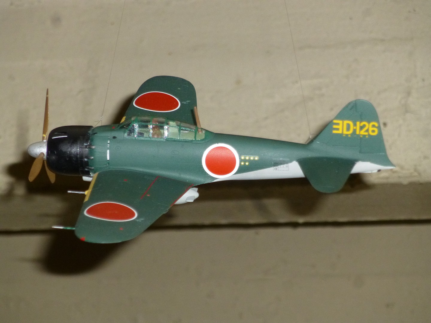 A6M5 Zero Zeke Japanese Aircraft -- Plastic Model Airplane Kit -- 1/48 ...