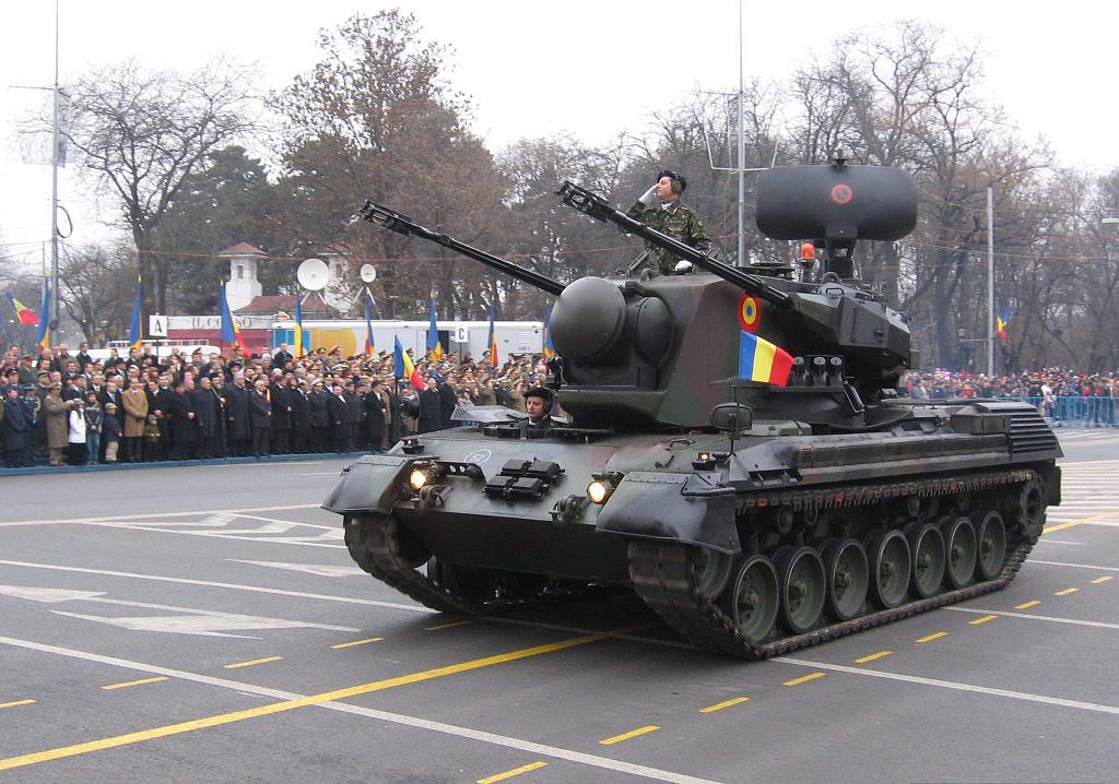 West German Lfakpanzer Gepard Tank -- Plastic Model Military Vehicle ...