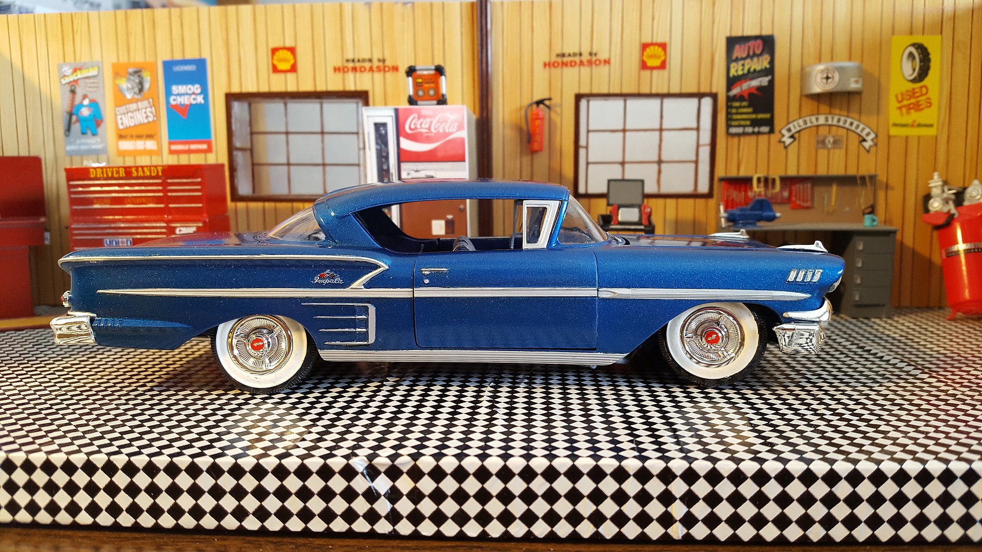 1958 Chevy Impala -- Plastic Model Car Kit -- 1/25 Scale -- #931 ...