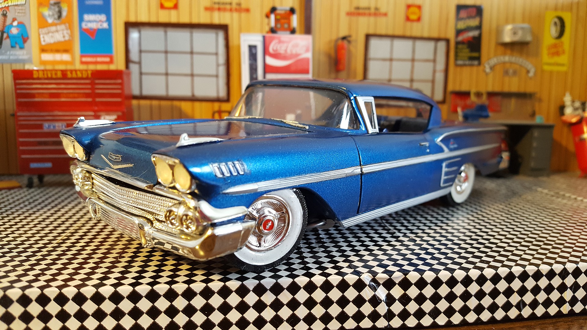 1958 Chevy Impala -- Plastic Model Car Kit -- 1/25 Scale -- #931 ...