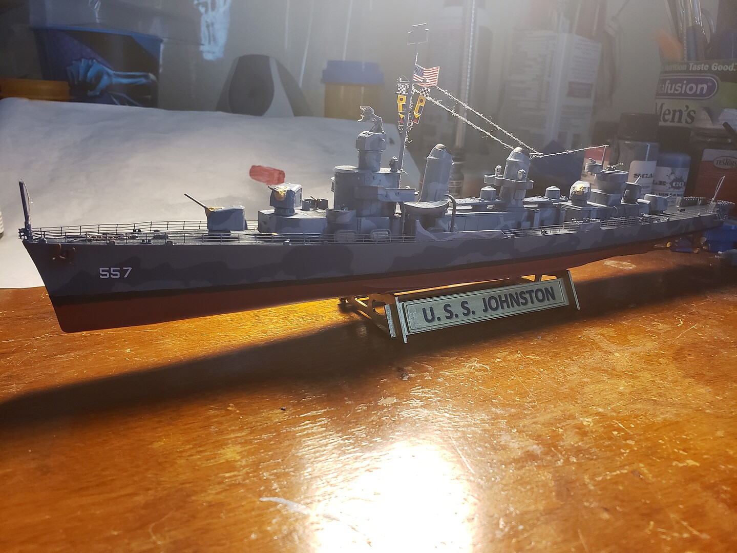US Navy DD445 Fletcher Destroyer Boat -- Plastic Model Military Ship ...