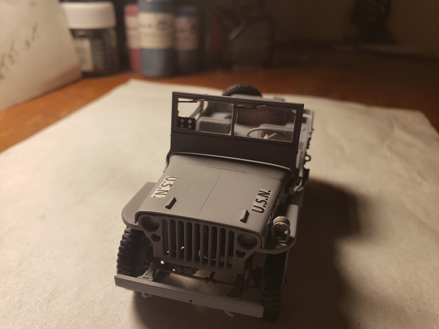 US Willys MB Jeep -- Plastic Model Military Vehicle Kit -- 1/35 Scale ...