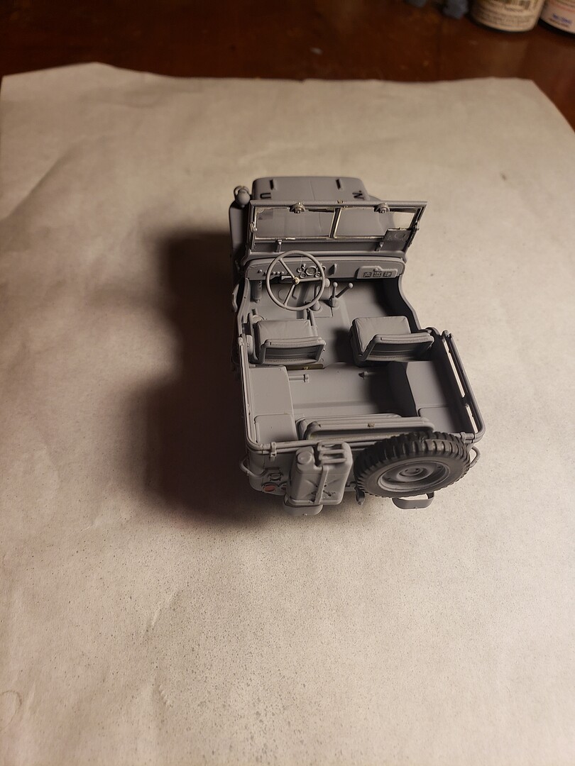 US Willys MB Jeep -- Plastic Model Military Vehicle Kit -- 1/35 Scale ...