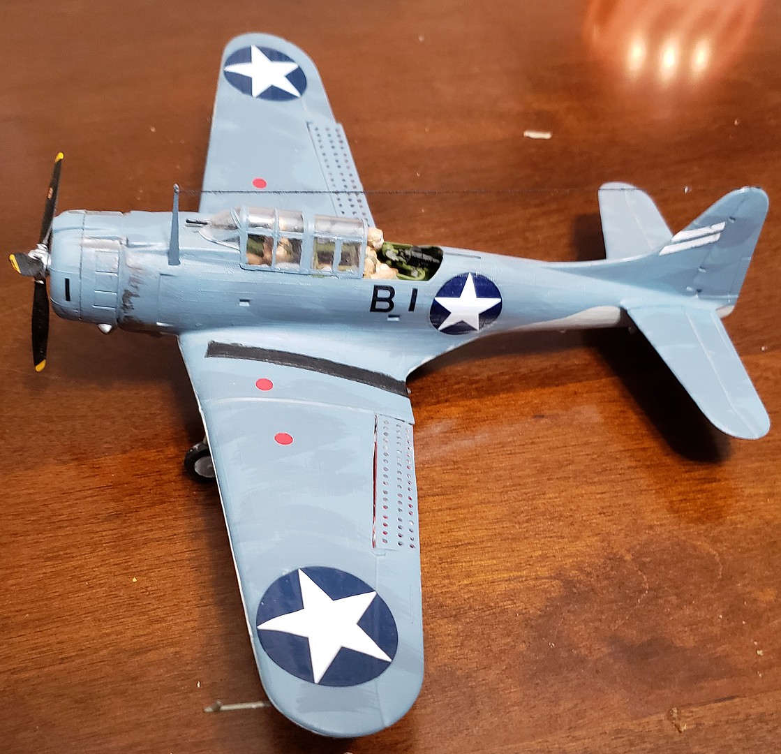 SBD3 Dauntless Aircraft -- Plastic Model Airplane Kit -- 1/48 Scale ...