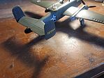 Atlantis B-25 Mitchell Bomber Plastic Model Airplane Kit 1/64 Scale #216