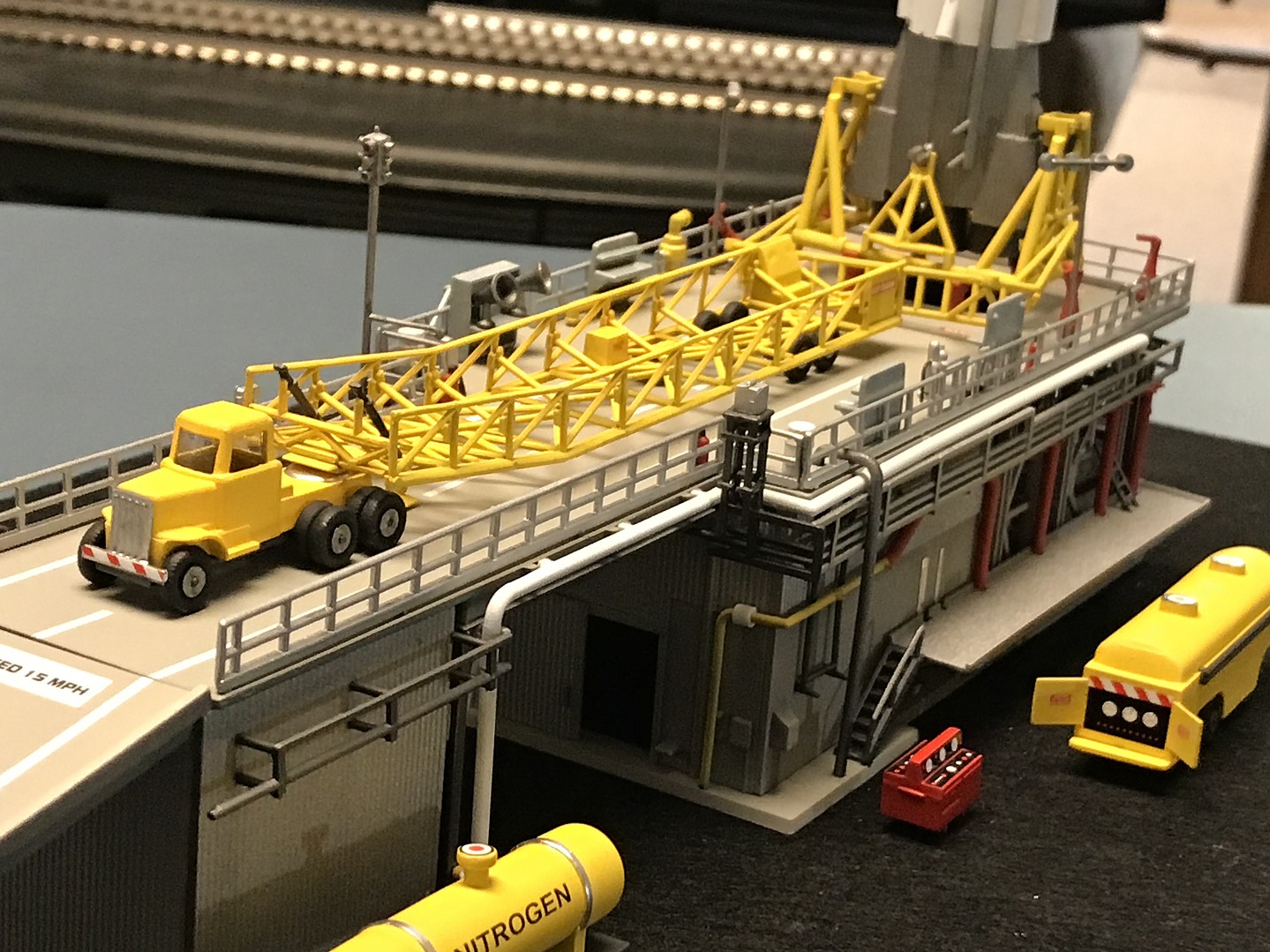 Atlas Rocket w/ Gantry & Mercury Capsule -- Science Fiction Plastic ...