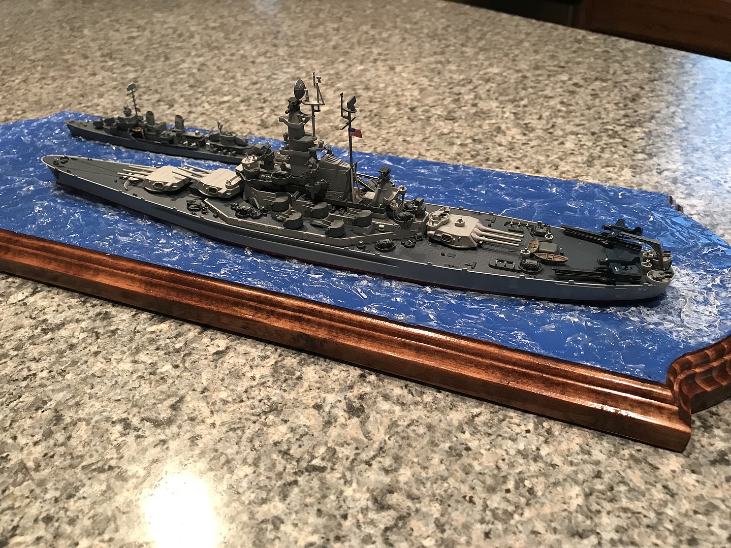 USS Massachusetts BB59 Battleship -- Plastic Model Military Ship -- 1/ ...