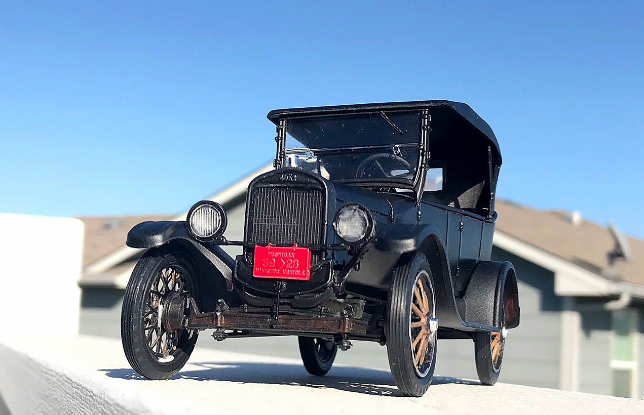 '27 Ford T Vintge Polce Car -- Plastic Model Car Vehicle Kit -- 1/25 ...