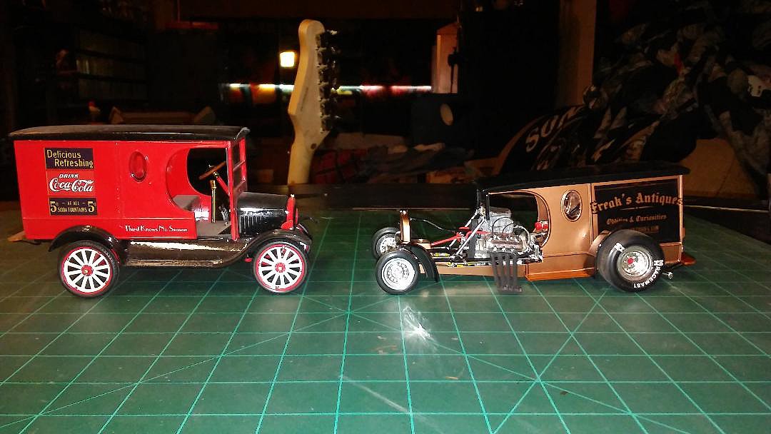 Coca Cola 1923 Ford Model T Delivery -- Plastic Model Car Kit -- 1/25 ...