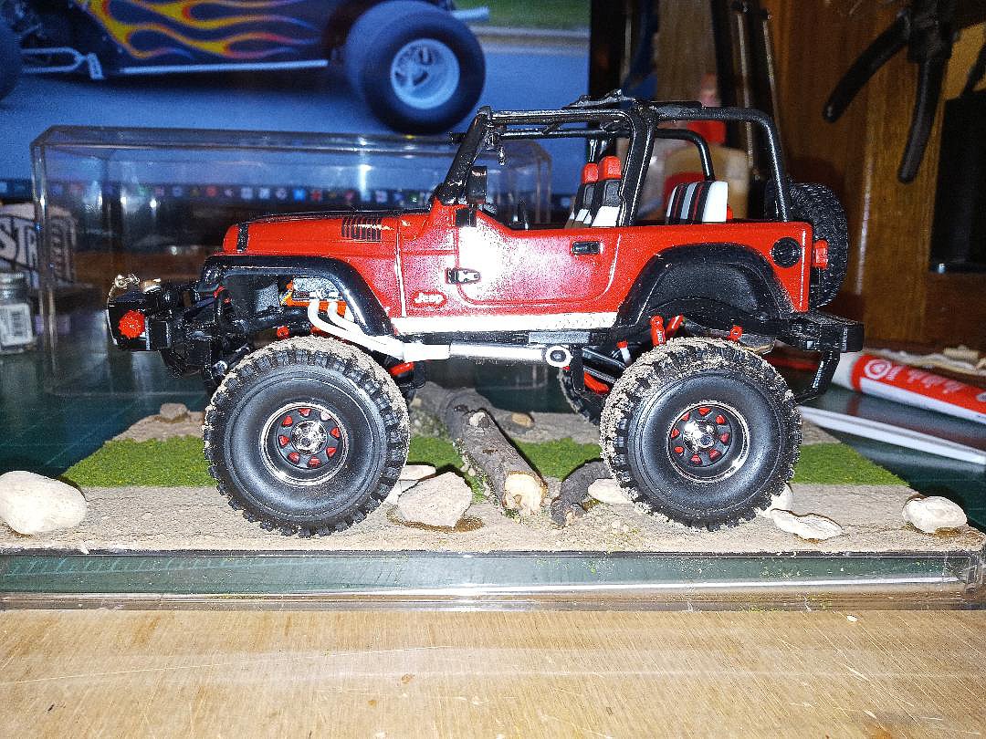 Jeep Wrangler Rubicon -- Plastic Model Jeep Kit -- 1/25 Scale -- #4501 ...