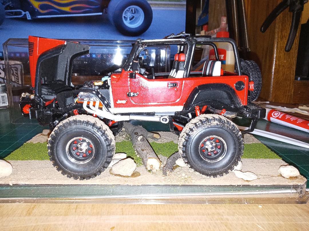 Jeep Wrangler Rubicon -- Plastic Model Jeep Kit -- 1/25 Scale -- #4501 ...