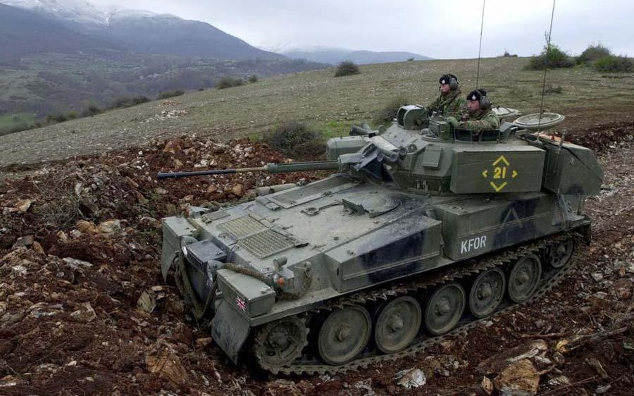 British CVRT FV107 Scimitar Tank -- Plastic Model Tank Kit -- 1/35 ...