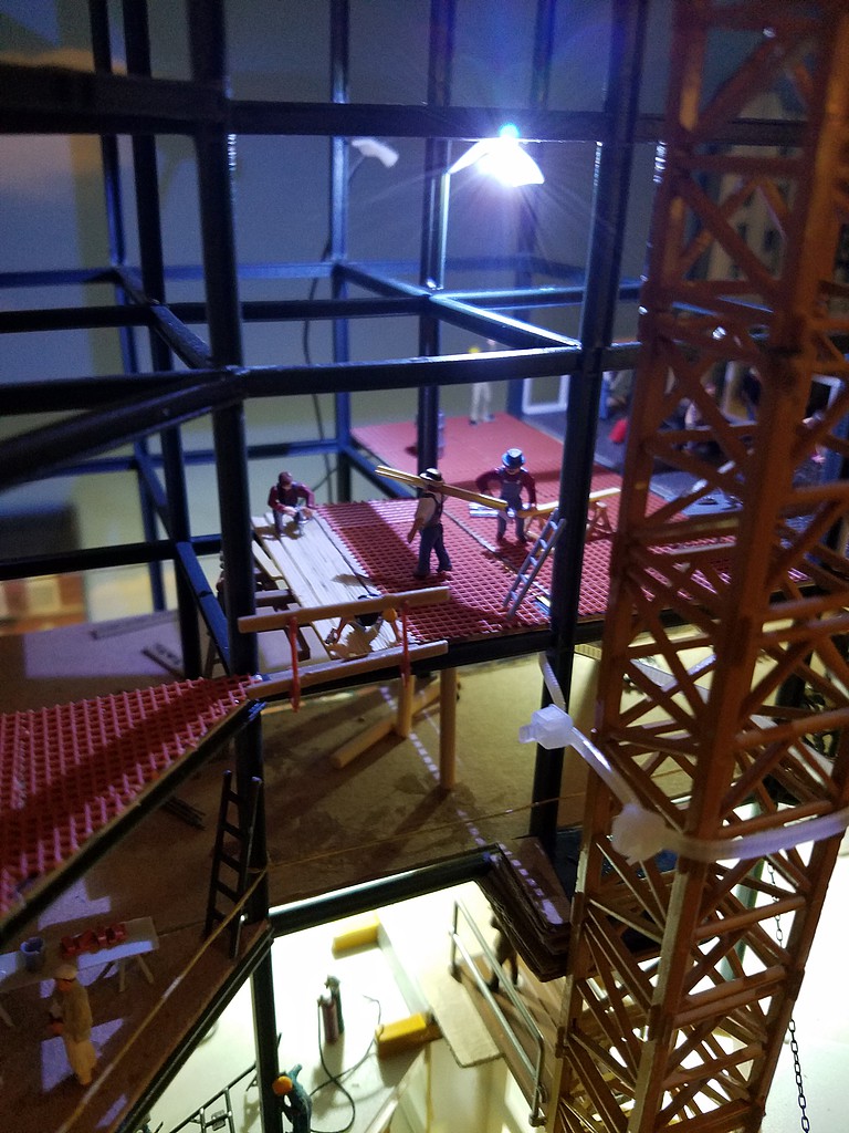 Skyscraper Construction Site - Kit -- HO Scale Model Railroad Building ...