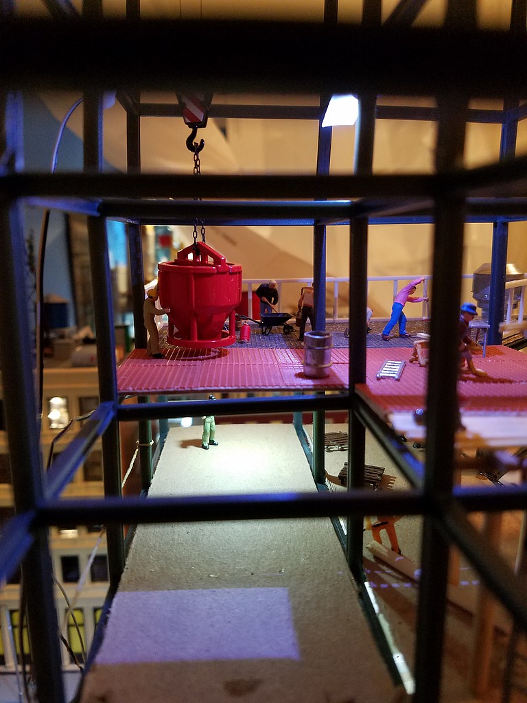 Skyscraper Construction Site - Kit -- HO Scale Model Railroad Building ...