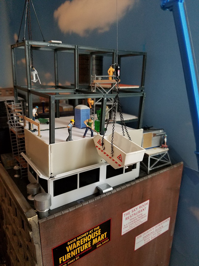 Skyscraper Construction Site - Kit -- HO Scale Model Railroad Building ...