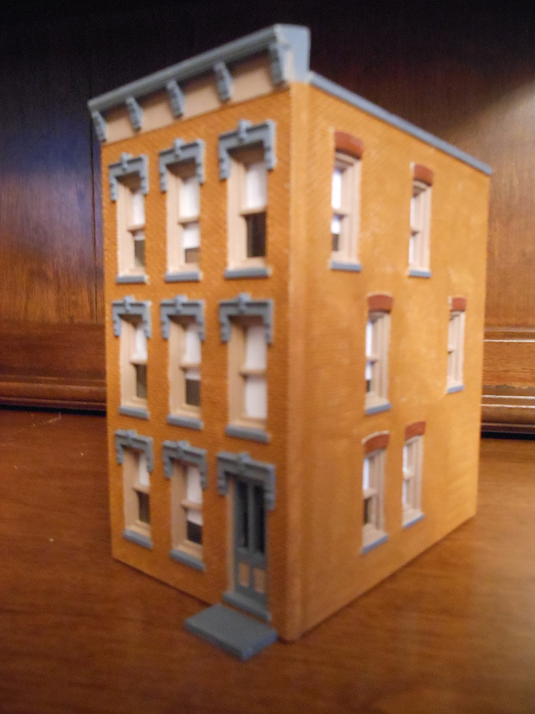 Townhouse #1 Kit -- HO Scale Model Railroad Building -- #woo10900 ...