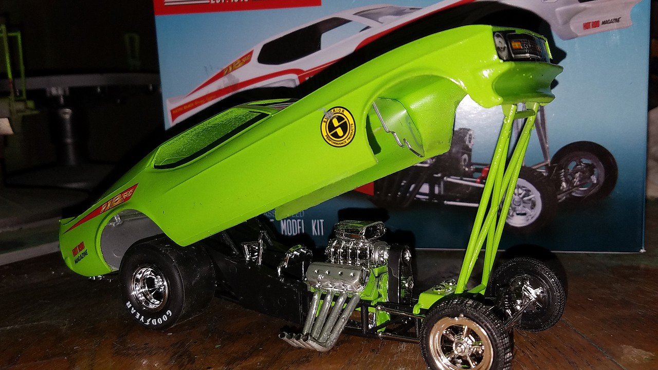 Mustang Funny Car -- Plastic Model Drag Car Kit -- 1/25 Scale -- #pc801 ...