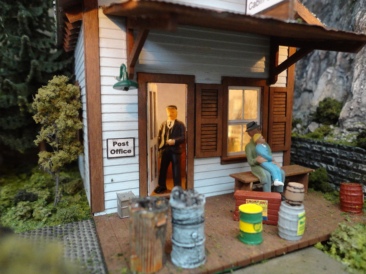 Cabin Creek Post Office - Kit -- O Scale Model Railroad Building ...