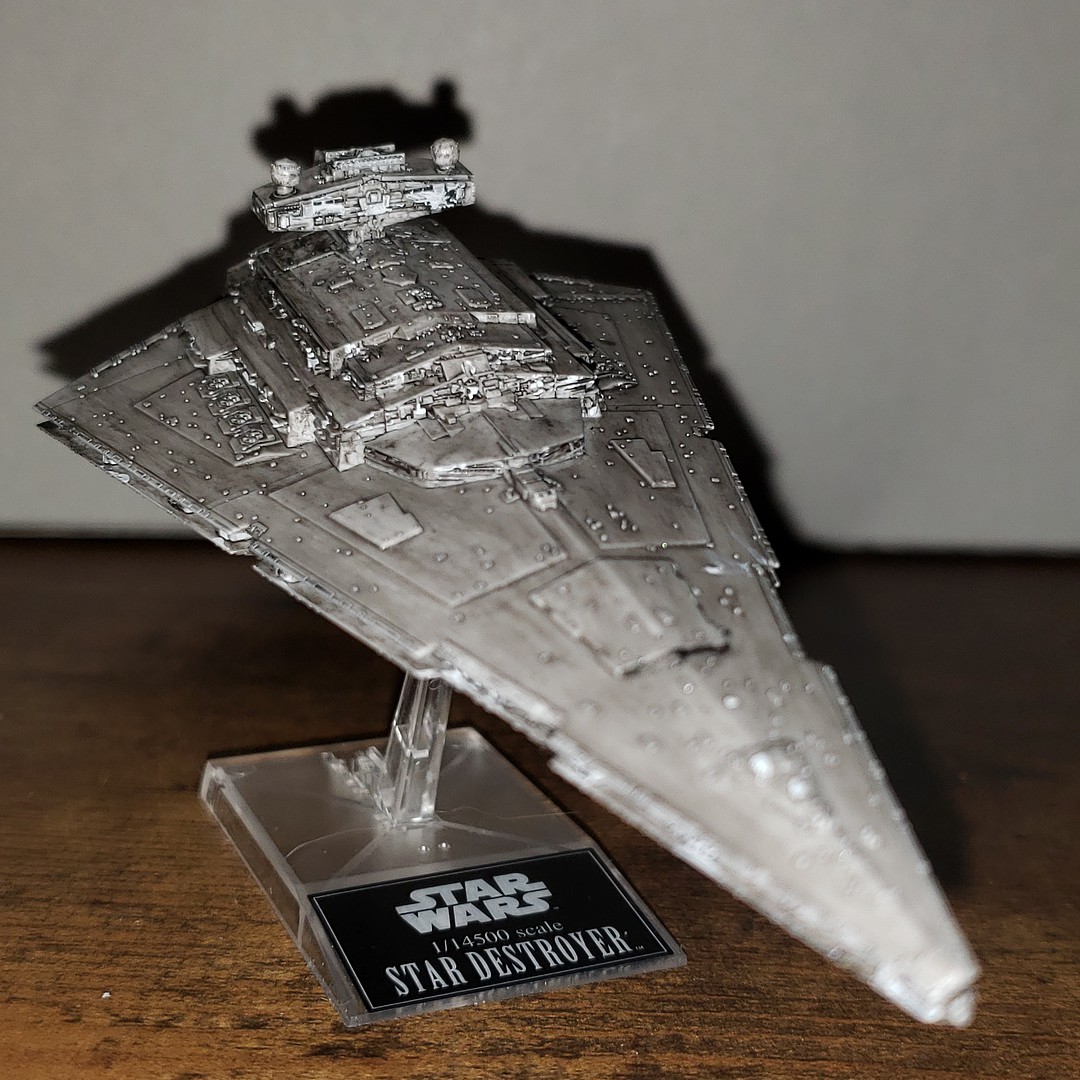 Star Wars - Death Star II & Star Destroyer -- Snap Together Plastic ...