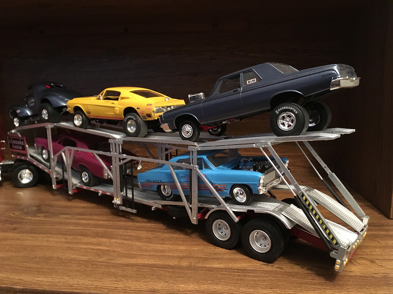 Auto Transport Trailer -- Plastic Model Trailer Kit -- 1/25 Scale ...