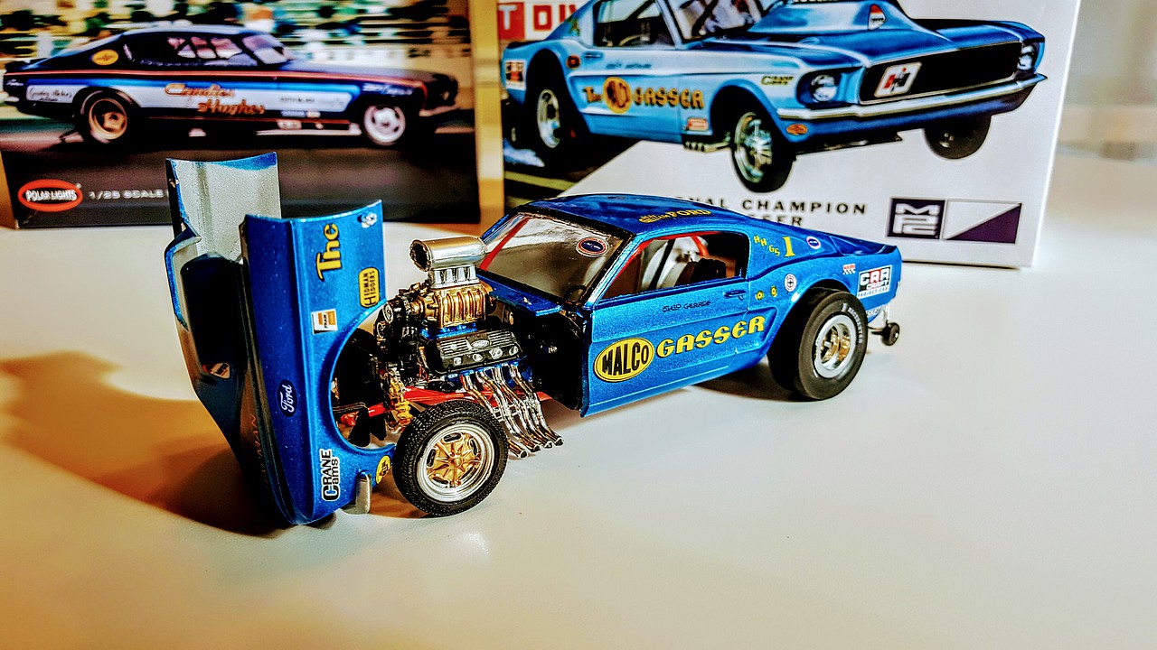 Ohio George Malco Gasser 1967 Mustang -- Plastic Model Car Kit -- 1/25 ...