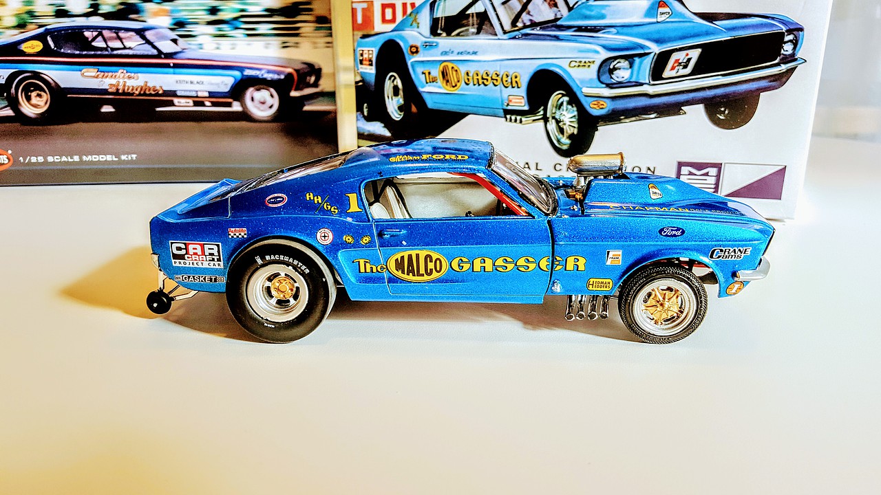 Ohio George Malco Gasser 1967 Mustang -- Plastic Model Car Kit -- 1/25 ...