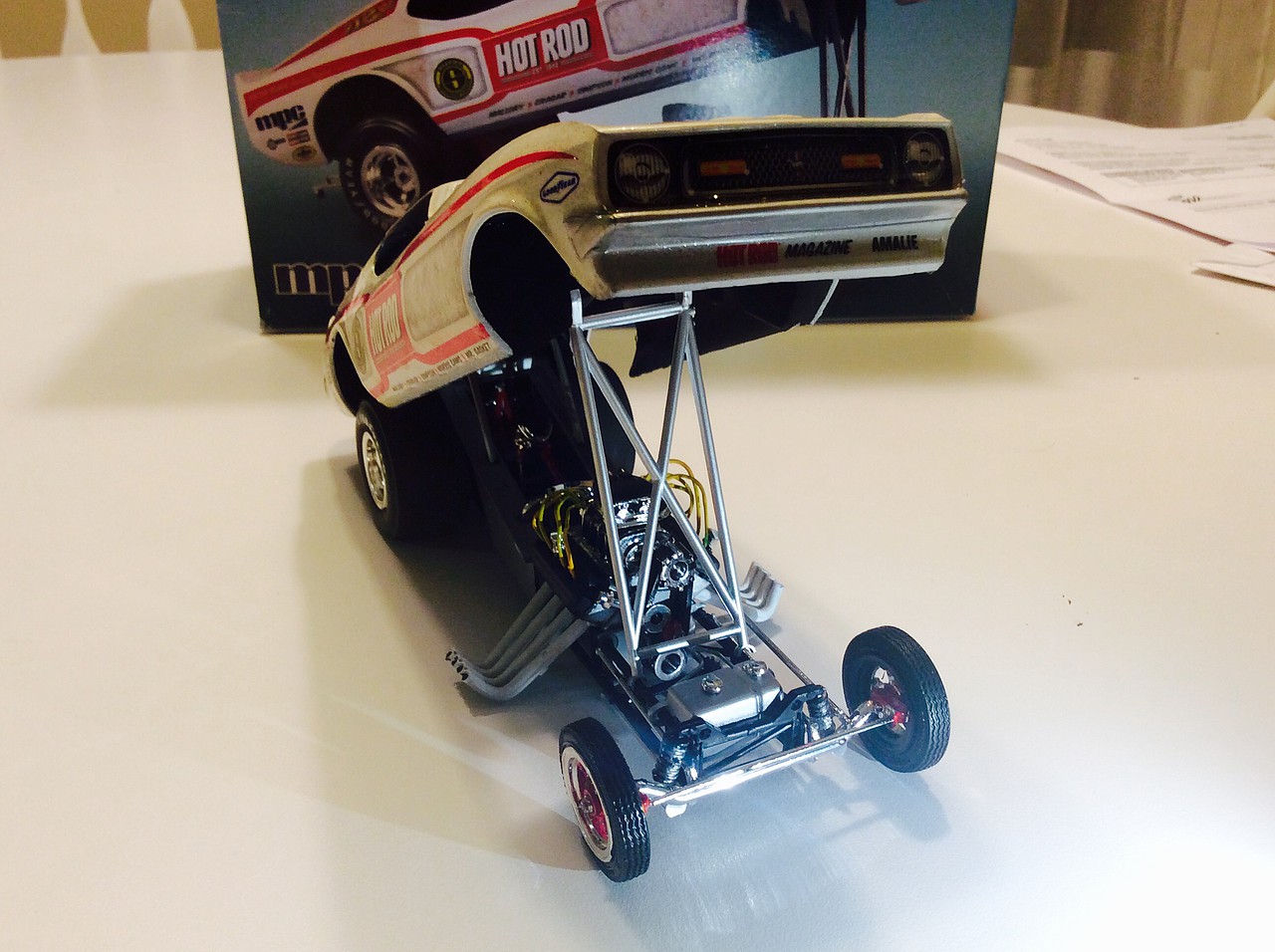 Mustang Funny Car -- Plastic Model Drag Car Kit -- 1/25 Scale -- #pc801 ...