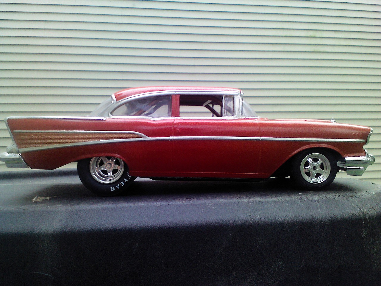 1957 Chevy Bel Air 2 Door Sedan 2'n1 -- Plastic Model Car Kit -- 1/25 ...