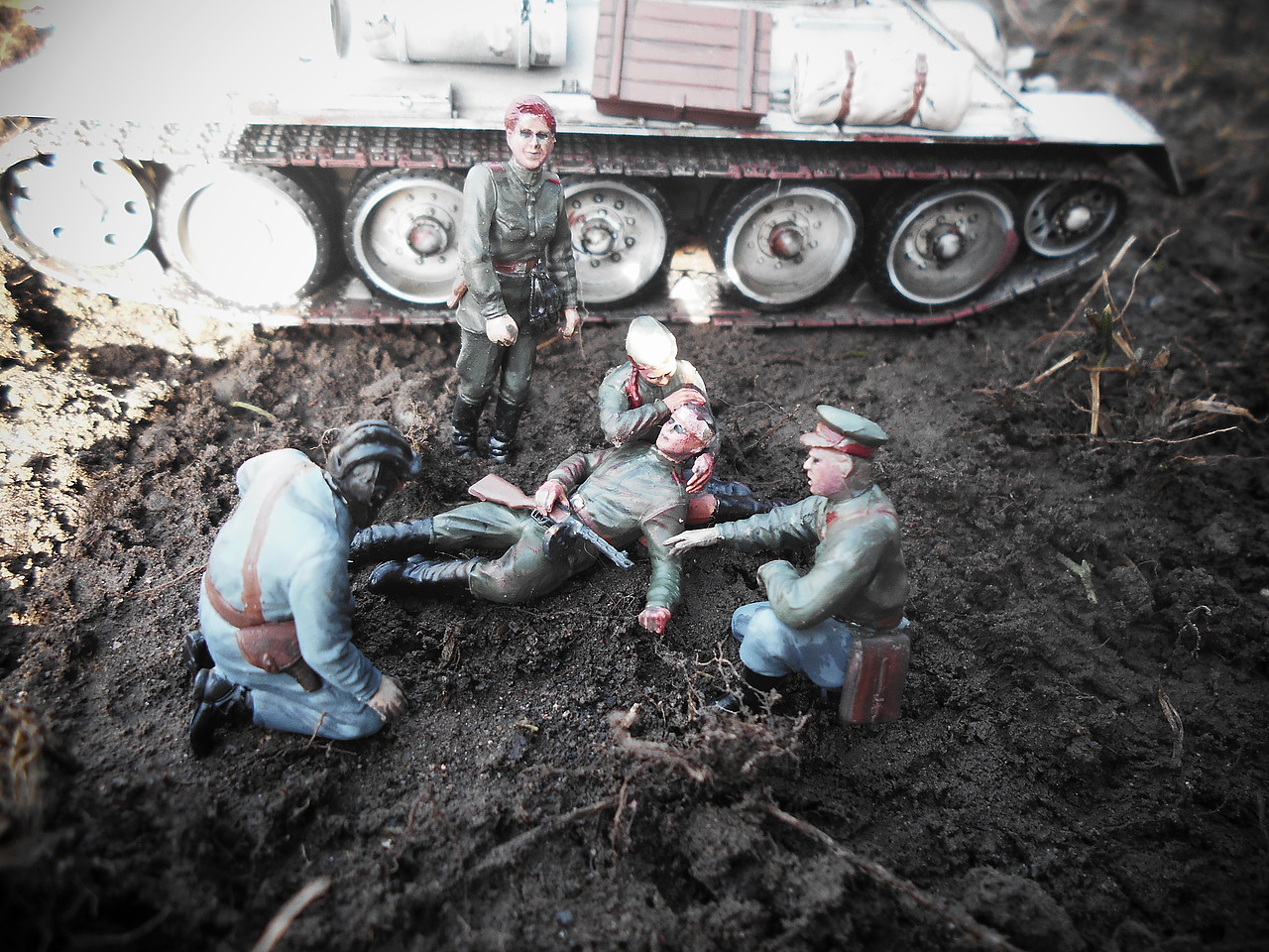 Soviet Medical Personnel 1943-45 (5) -- Plastic Model Military Figure ...