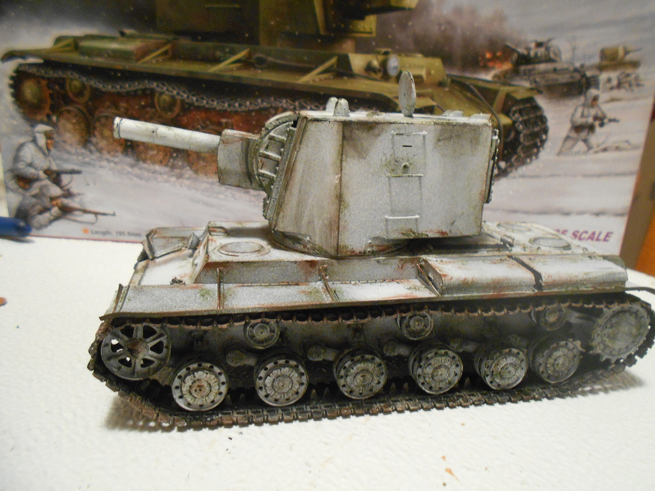 Russian KV-2 Model 1939 Big Turret Tank -- Plastic Model Military ...