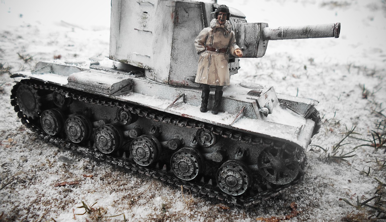 Russian KV-2 Model 1939 Big Turret Tank -- Plastic Model Military ...