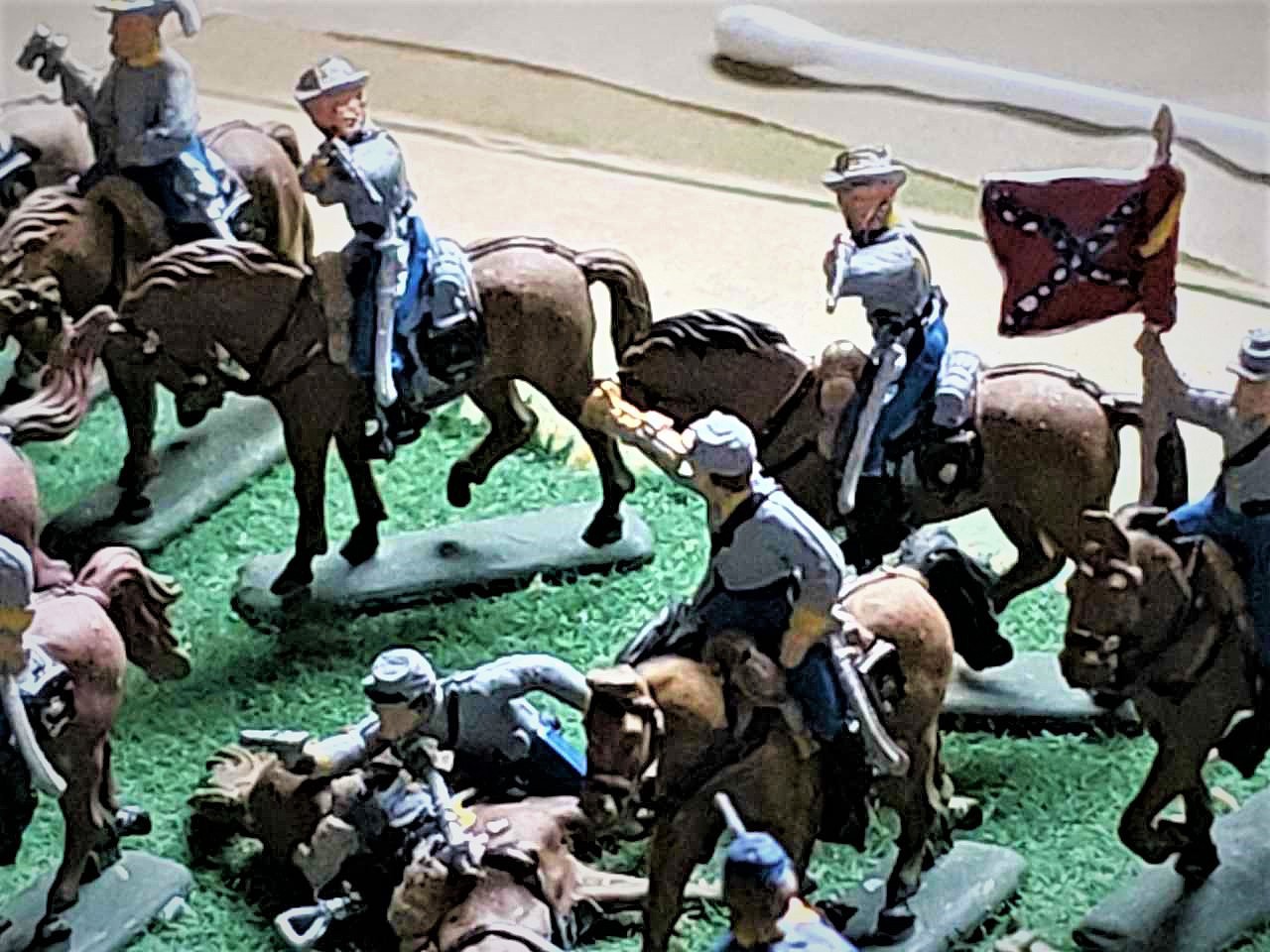 Confederate Cavalry -- Plastic Model Military Figure Kit -- 1/72 Scale ...
