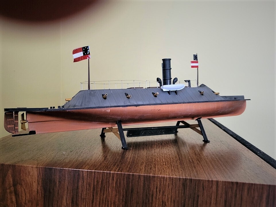USS Monitor Merrimack Civil War Ironclad Ships Set Plastic Model