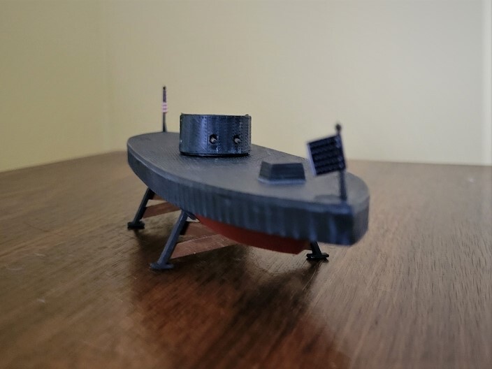 USS Monitor & Merrimack Civil War Ironclad Ships Set Pictures