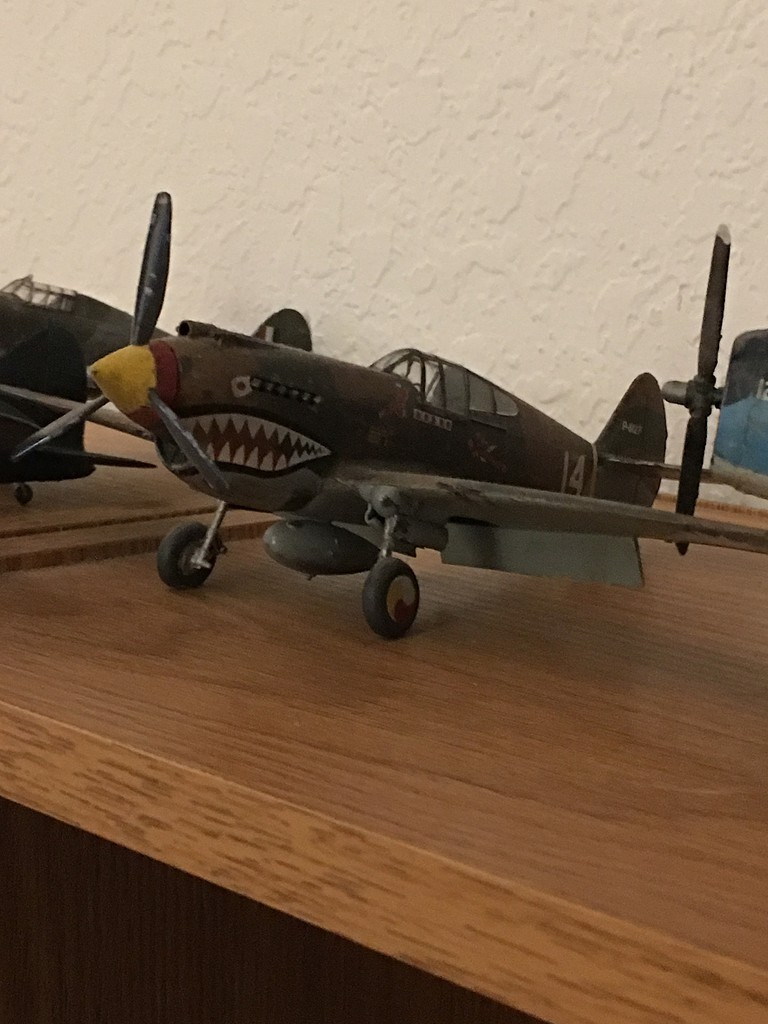 P40B Tiger Shark Aircraft -- Plastic Model Airplane Kit -- 1/48 Scale ...